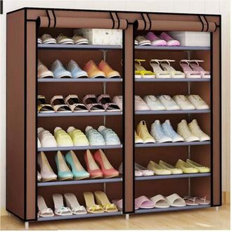 Trade Shop Trade Shop - Schuhgestell in Stahl selbsttragende Fach Wasserdichte Regale Wasserdichte Schrank