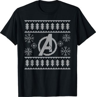 MARVEL Avengers Logo Holiday Ugly Sweater T-Shirt