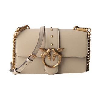 Pinko Pinko, Femme, Sacs, Beige, Taille: ONE Size Love One Mini St.Cl Vitello Seta