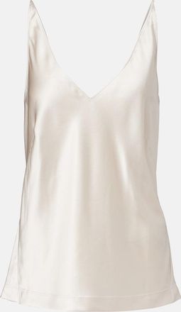 Dorothee Schumacher Top Sense Of Shine en satin de soie m&eacute;lang&eacute;