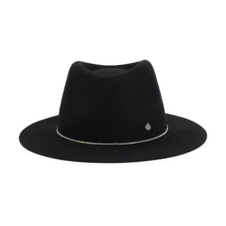 Maison Michel Chapeau Andre &agrave; cha&icirc;ne perl&eacute;e - Femme - Accessoires - Noir - Taille: S