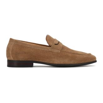 Kazar Kazar Beige Wildleder-Loafer mit perforiertem Obermaterial - - Shoes - Herren - Beige - 45 EU