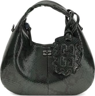 Ganni Mini Snake-effect Shoulder Bag