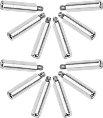 NUOBESTY 12 St&uuml;ck Metallverl&auml;ngerungsstangen f&uuml;r Spieluhrwerk Spindelverl&auml;ngerung aus Robustem Metall Ersatz Selbstgemacht Zubeh&ouml;r f&uuml;r Musikdosen Reparatur und