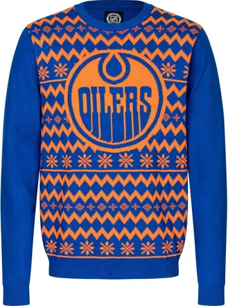 Foco NFL Winter Ugly Sweater Strick Pullover Edmonton Oilers - XL