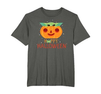 Star Wars The Mandalorian Grogu Happy Halloween T-Shirt