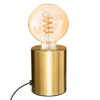Atmosphera Atmosphera - Lampe socle Saba dor&eacute;e - m&eacute;tal H11 cm
