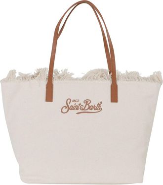 MC2 Saint Barth Femme, Sacs, Beige, Taille: ONE Size City Bag Fringe
