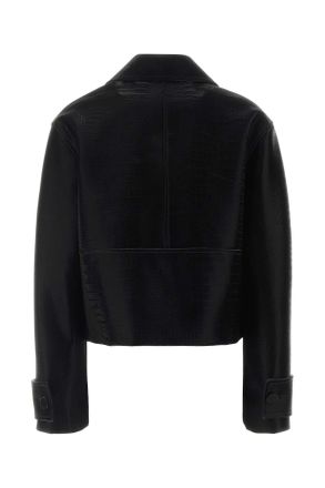 Gucci Womens Black Leather Jacket Blackblackblack Lamb Skin Giacche Pelle In