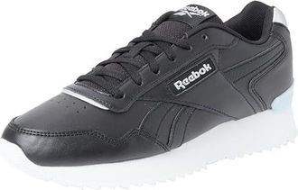 Reebok Womens Glide Ripple Clip Sneaker, Black Silver Met Feel Good Blue F23 R, 35 EU