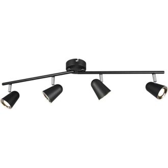 Reality Leuchten 4er led Balken Toulouse schwarz matt Leuchten - Reality