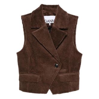Ganni Ganni Jackets Brown - - Jackets - Damen - Braun - M