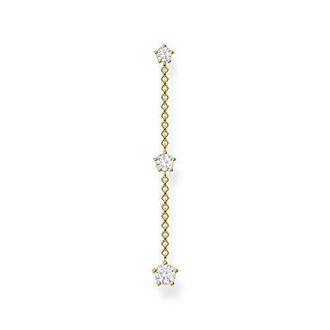 Thomas Sabo Boucles doreilles créoles en argent sterling 925 pour femme, 4,00 cm, Argent sterling