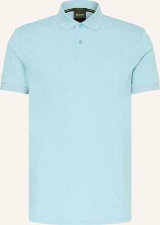 HUGO BOSS Piqué-Poloshirt Pio Regular Fit blau