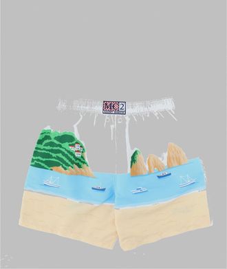 MC2 Saint Barth Printed Polyester Swim Shorts - Multicolor