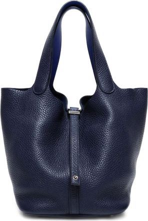 Hermès 2017 Picotin Lock PM Tote Bag - Blau