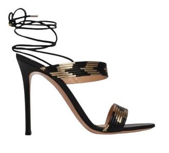 Gianvito Rossi Ginavito Rossi Black Suni Lace Up Heels Size 40