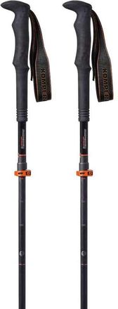 Komperdell Unisex - Erwachsene Faltstock Carbon FXP.4 Exp. Vario Wanderstock, Schwarz, 105-125 cm