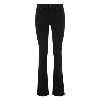 7 For All Mankind High-Rise Bootcut Jeans - - Jeans - Damen - Schwarzk - W26