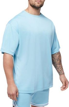 Generic liaddkv Ensemble short de sport d&eacute;t&eacute; pour homme avec chemise en tissu &eacute;ponge, bleu, XXL