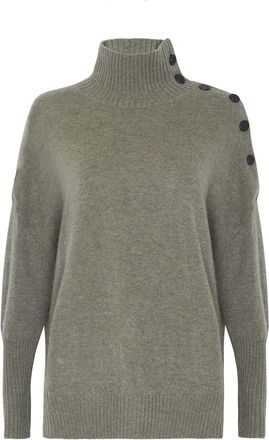 Kujten Pull cachemire col chemin&eacute; boutons dor&eacute;s, 4 fils - Pull Pinko