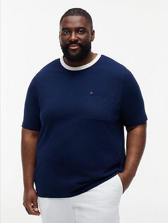 Tommy Hilfiger T-shirt Plus en jersey &agrave; col en maille