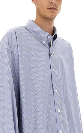 Maison Margiela Oversized Oxford Shirt - Blue