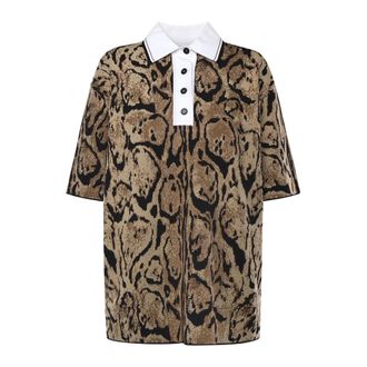 Stella McCartney Bedrucktes Poloshirt - - Tops - Damen - Mehrfarbig - S