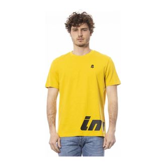 Invicta Homme, Tops, Jaune, Taille: M T-shirt à Manches Courtes avec Impression Logo
