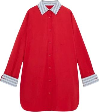 Loewe Hemdbluse aus Baumwolle - - Dresses - Damen - Rot - 2XS