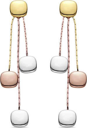 Luxenter Damen-Ohrringe aus Metalllegierung, goldfarben, 18 Karat Gelbgold, L&auml;nge 66 mm, Modell Daphus