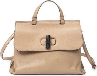 Gucci Crossbody Bags - Medium Bamboo Daily Top Handle - Gr. unisize - in Beige - f&uuml;r Damen