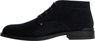 Tommy Hilfiger Chaussures Derby Homme Corporate en Daim, Bleu (Desert Sky), 42