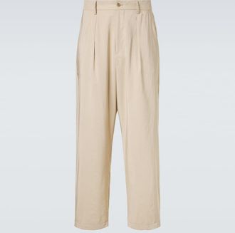 Giorgio Armani Archivio Gerade Hose aus einem Seidengemisch