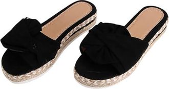 PartyKindom Sandales à Plateforme Et Semelle Épaisse Pour Fille Sandales à Noeud Pour Chaussures Légères Et Confortables