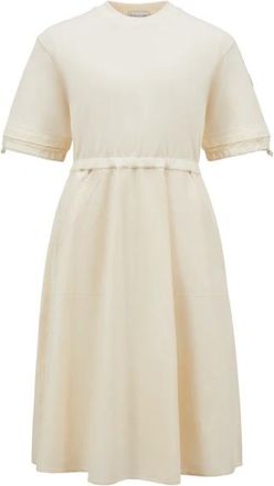 Moncler Femme, Robes, Blanc, Taille: 38 FR Robe Élégante