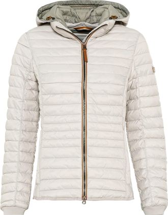 Camel Active Damen leichte Steppjacke mit Abnehmbarer Kapuze Wei&szlig;, womenswear-44