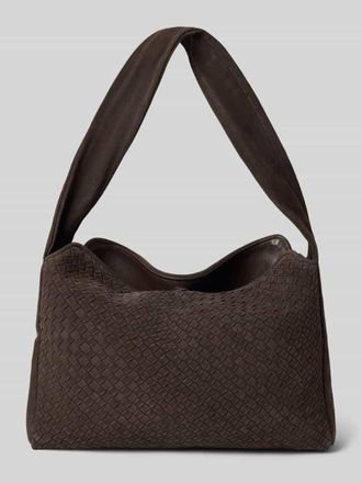 Comma Handtasche mit Webmuster und Schulterriemen