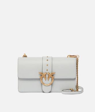 Pinko Pinko, Femme, Sacs, Gris, Taille: ONE Size Love Bag One Medium Handbag