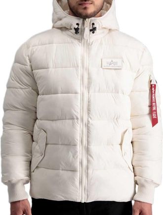 Alpha Industries Alpha Industries Herren Hooded Puffer Alpha FD Winterjacke, Jet Stream White, L