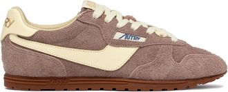 Autry Basket Windspin Low Bicolore Su&egrave;de et Cuir Autry