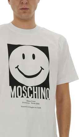 Moschino Logo Print T-Shirt - White