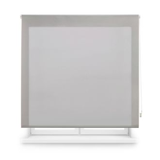 Blindecor Transparentes Rollo nach Ma&szlig; | Rollo nach Ma&szlig; | Grau | 150 x 250 cm (Breite x H&ouml;he) Stoffgr&ouml;&szlig;e 147 x 245 cm | lichtdurchl&auml;ssige Rollos f&uuml;r Fenster