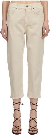 Dondup Femme, Jeans, Beige, Taille: W28 Jean Cropped Jambe Droite