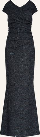 Talbot Runhof Talbot Runhof Abendkleid Mit Glitzergarn Und Pailletten blau