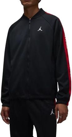Nike Jordan HF9339-011 Sweat pour homme Full Zip Essentials Noir, Noir / Rouge / Blanc, L