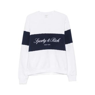 Sporty & Rich Rundhals-Pullover - - Sweatshirts & Hoodies - Damen - Wei&szlig; - M
