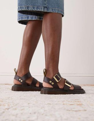 Dr. Martens Dr. Martens - Gryphon - Sandalen in Dunkelbraun-Brown