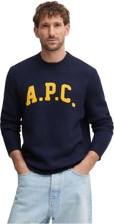 A.P.C. A.p.c., Homme, Pulls, Bleu, Taille: L Joshua Sweater