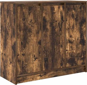 vidaXL Credenza Rovere Fumo 85x34x76 Cm In Legno Multistrato - Vidaxl